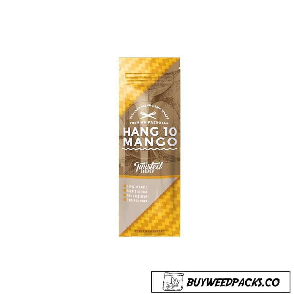 Twisted Hemp Wraps Hang - Mango | Buy Weed Packs