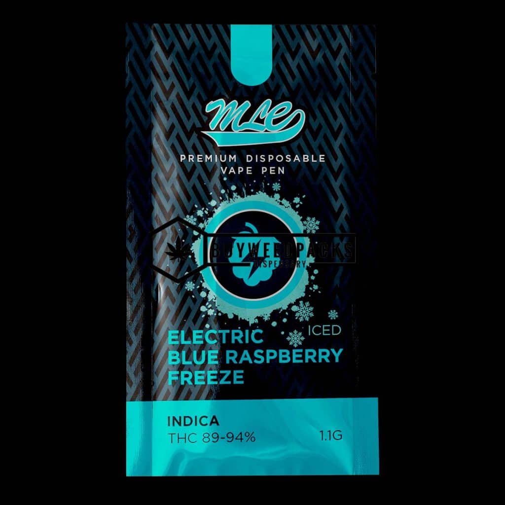 Electric Blue Raspberry Freeze - Buy THC Vapes | Buyweedpacks