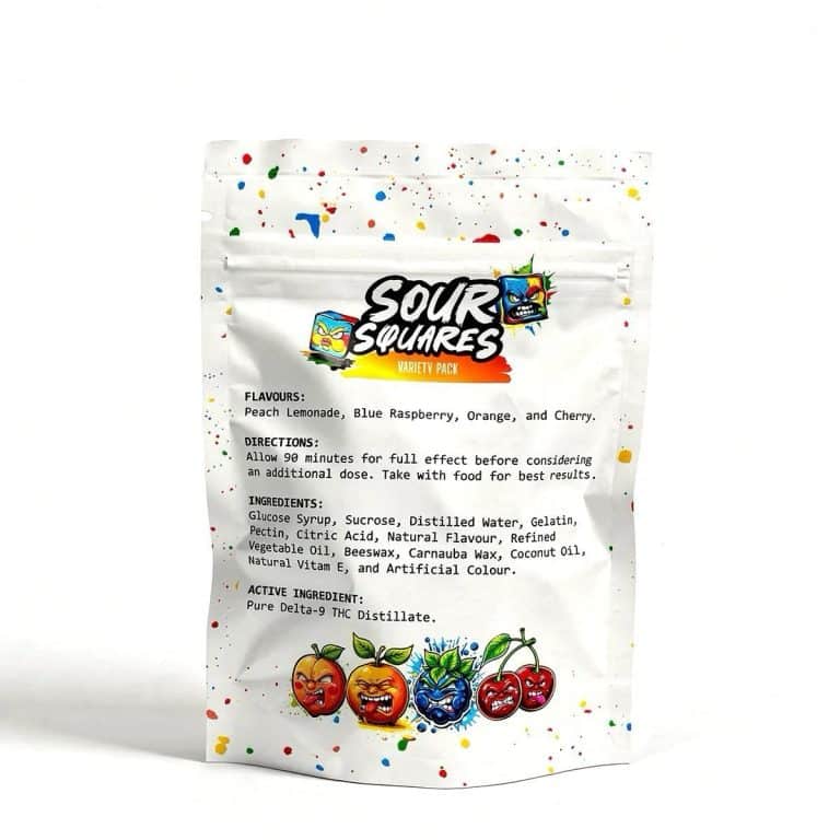 Sour Squares Variety Pack - 1000MG THC - Online Dispensary Canada ...